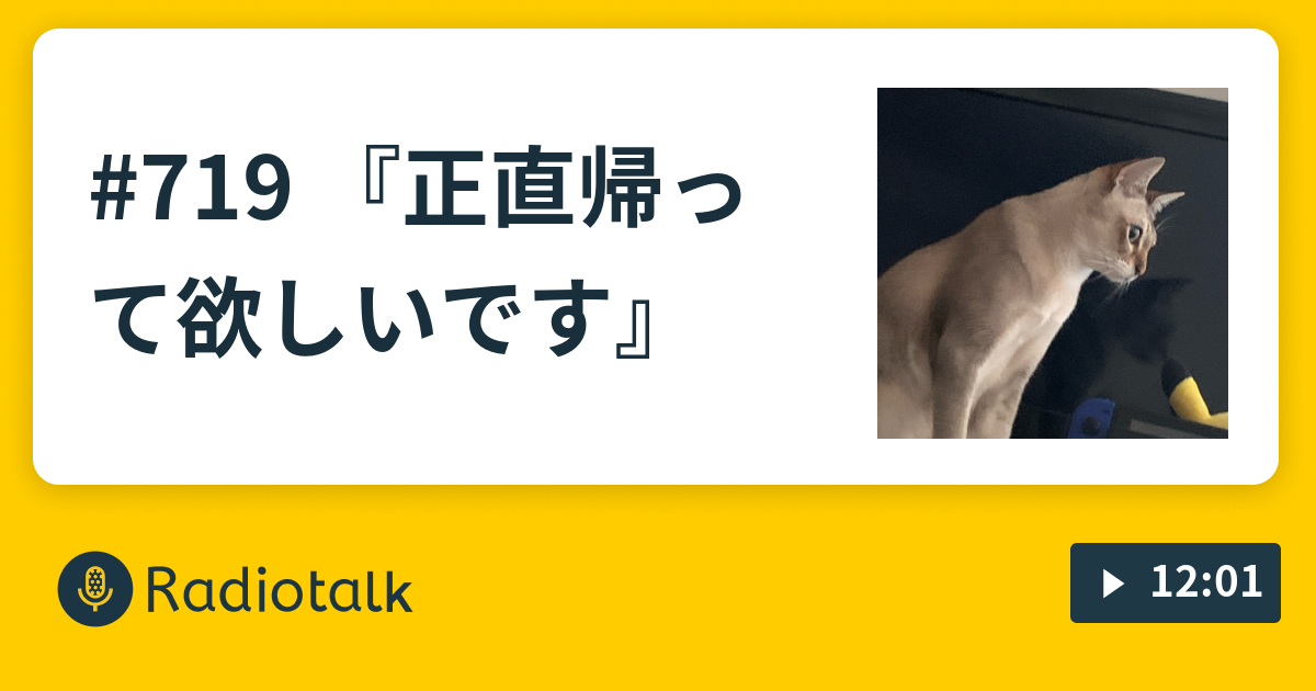 #719 『正直帰って欲しいです』 - 必殺！十九人の3F無敵ラジオ - Radiotalk(ラジオトーク)