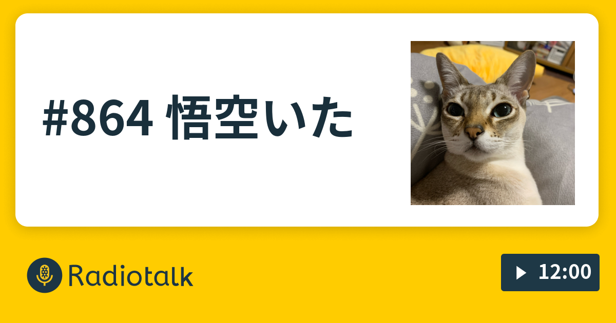 #864 悟空いた - 必殺！十九人の3F無敵ラジオ - Radiotalk(ラジオトーク)