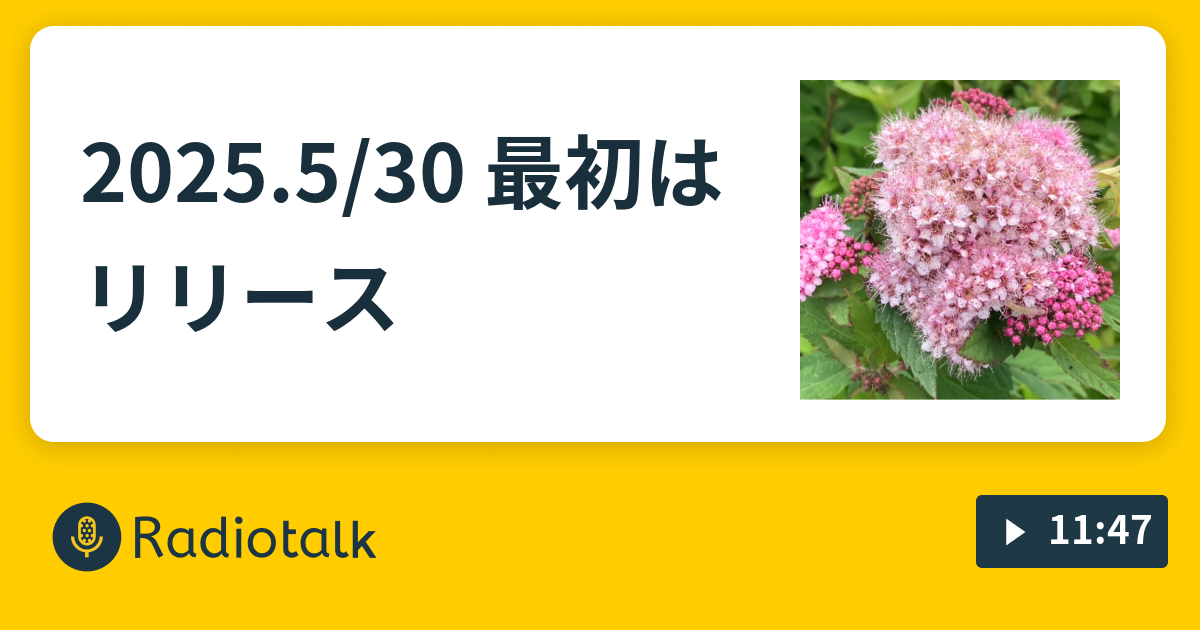 2025.5/30 最初はリリース - みえるラジオ - Radiotalk(ラジオトーク)