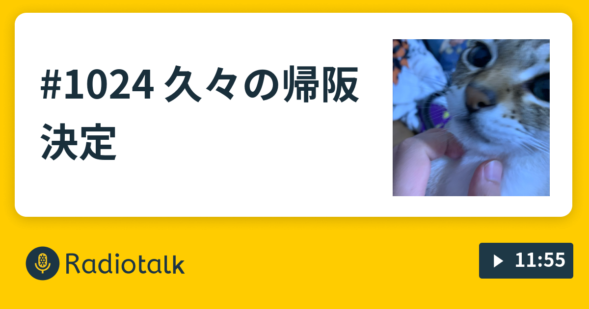 #1024 久々の帰阪決定 - 必殺！十九人の3F無敵ラジオ - Radiotalk(ラジオトーク)