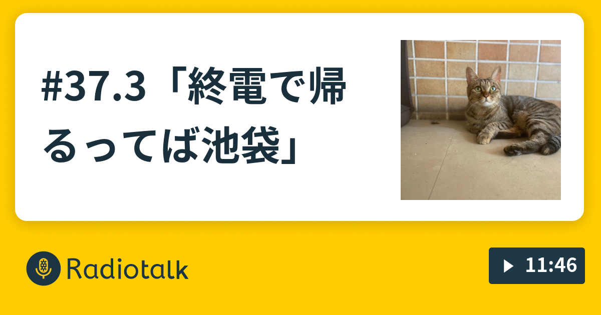 #37.3「終電で帰るってば池袋」 - ちえんでゆっくり - Radiotalk(ラジオトーク)